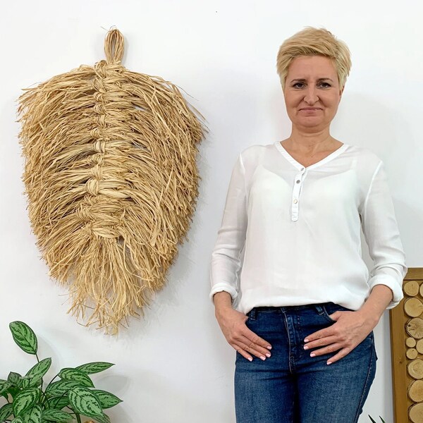 Raffia Wall Decor - Etsy