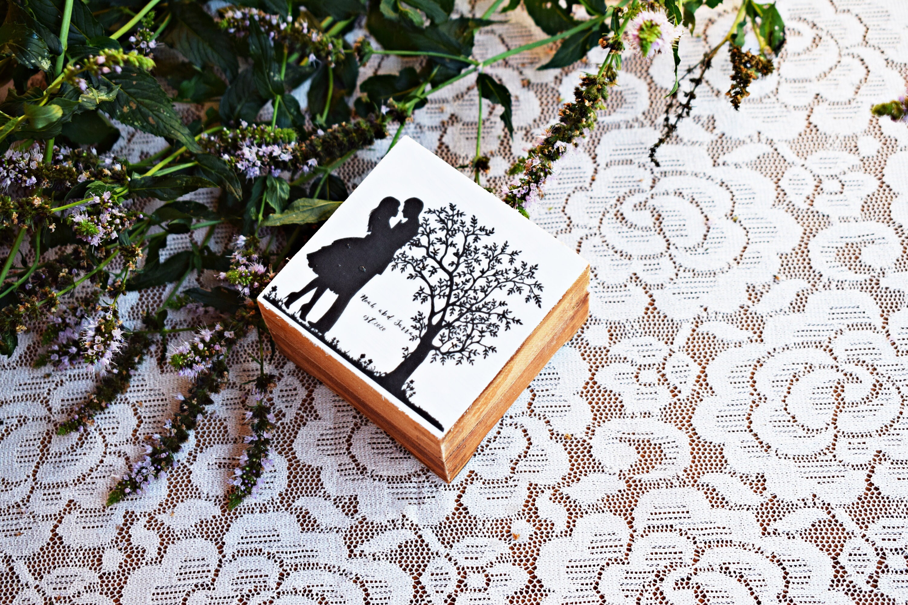 Wedding Tree Ring Box, Tree of Life Ring Bearer Box, Couple Tree Ring ...