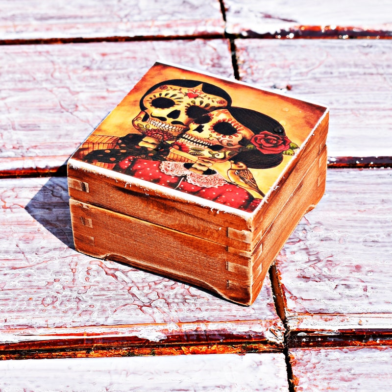 Skull Ring Box - Etsy