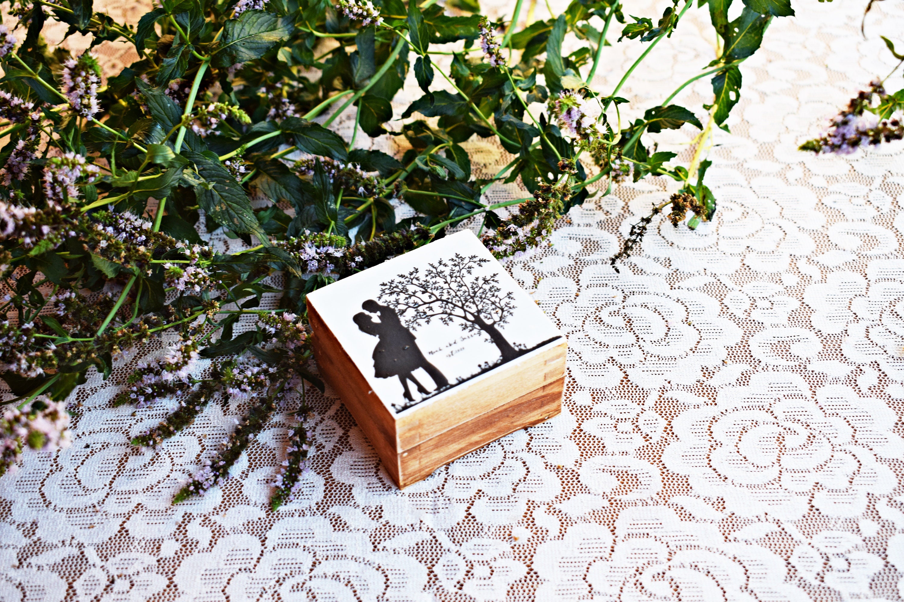 Wedding Tree Ring Box, Tree of Life Ring Bearer Box, Couple Tree Ring ...