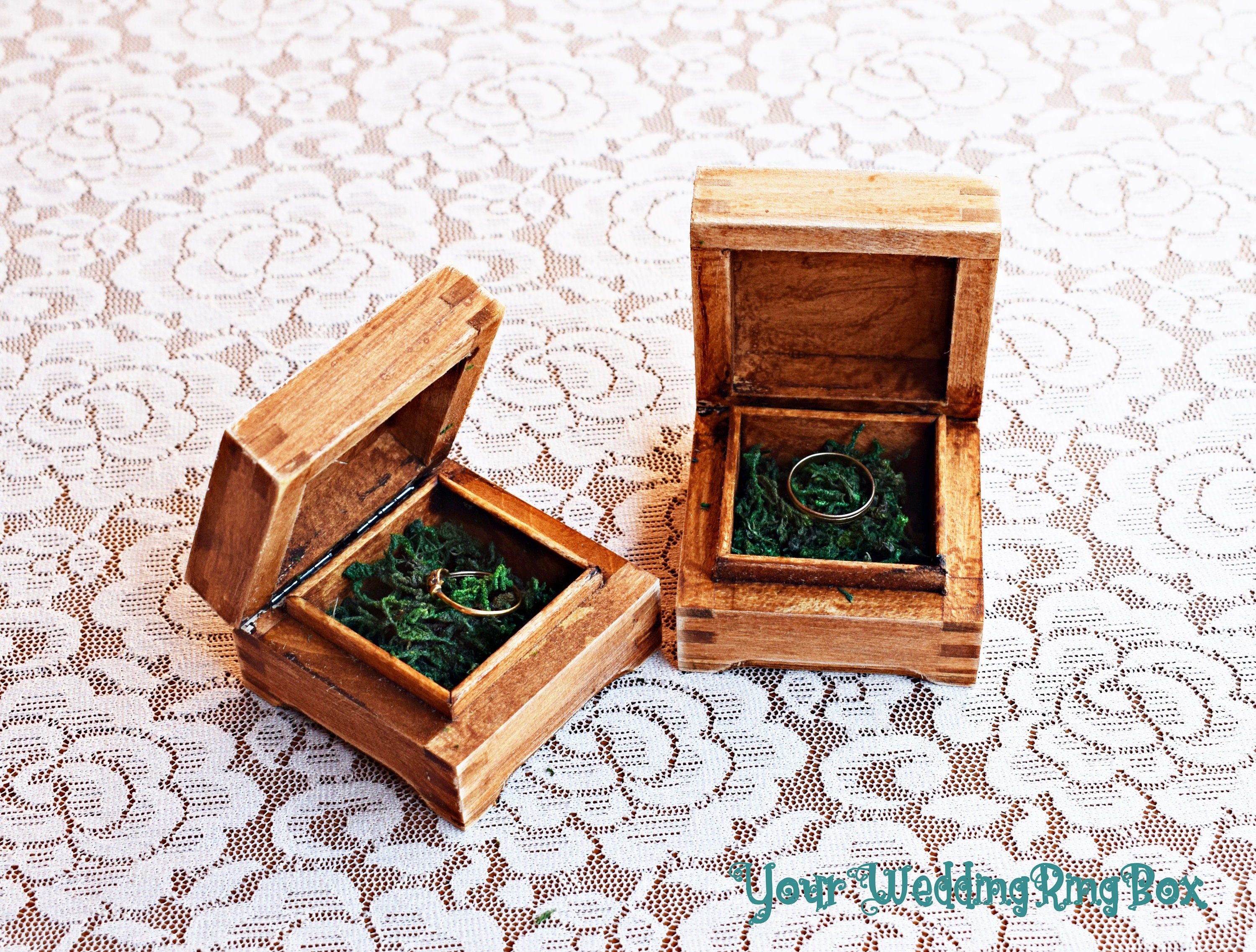 Wedding Tree Ring Box, Tree of Life Ring Bearer Box, Couple Tree Ring ...