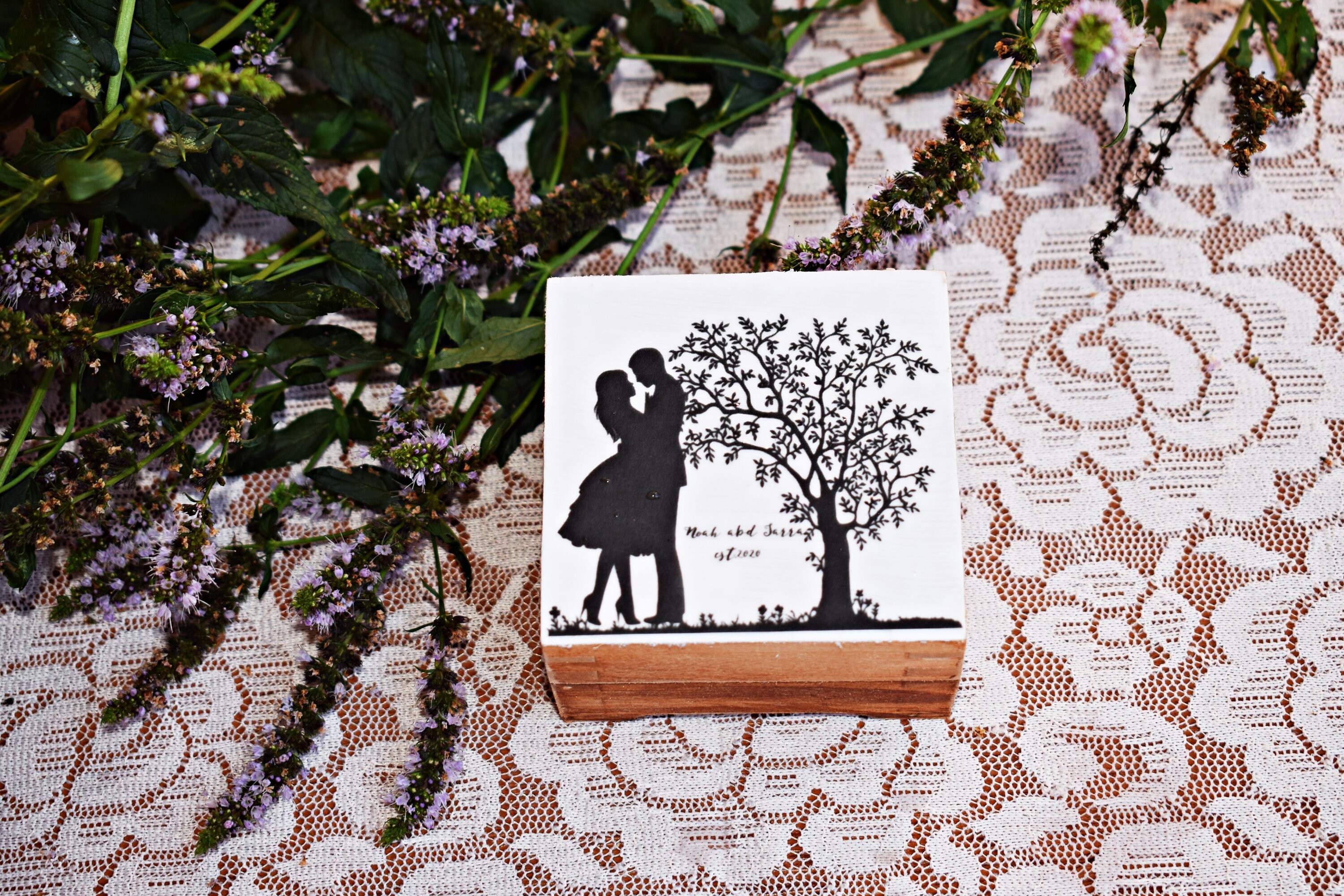 Wedding Tree Ring Box, Tree of Life Ring Bearer Box, Couple Tree Ring ...
