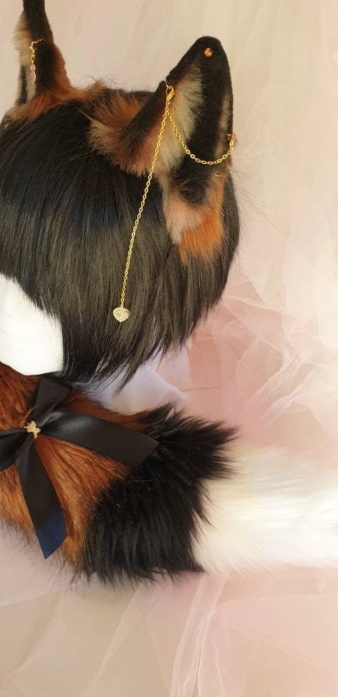 Red Fox Ears Tail Ginger Flopped Ears Floppy Dog Puppy Ears - Etsy