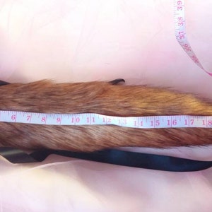 Furry Tail, Fox Tail, Dog Tail, Wolf Tail Brown/ginger Tail Wired or ...
