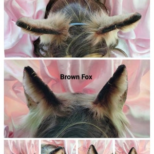 Ears Brown Fox Timber Wolf Husky Ears Kitsune Headband German Shepherd ...