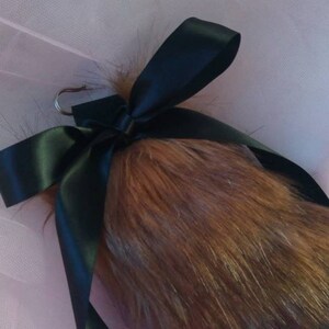 Furry Tail, Fox Tail, Dog Tail, Wolf Tail Brown/ginger Tail Wired or ...