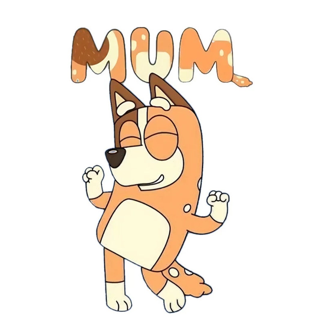 Bluey Mum Dancing Png, bluey mamá Png, Chilli Heeler png, bluey mamá y ...