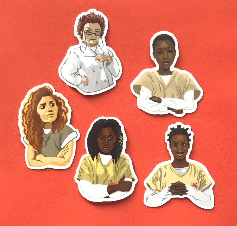 Sticker Pack Orange is the New Black Inspired OITNB All Five - Etsy