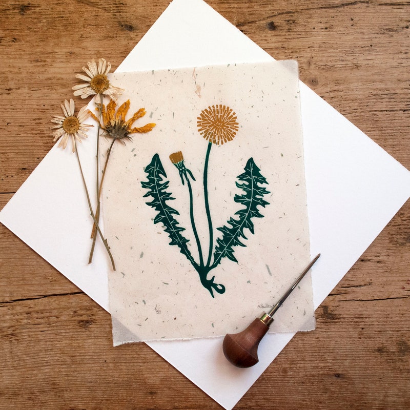 Dandelion Botanical Print - Etsy