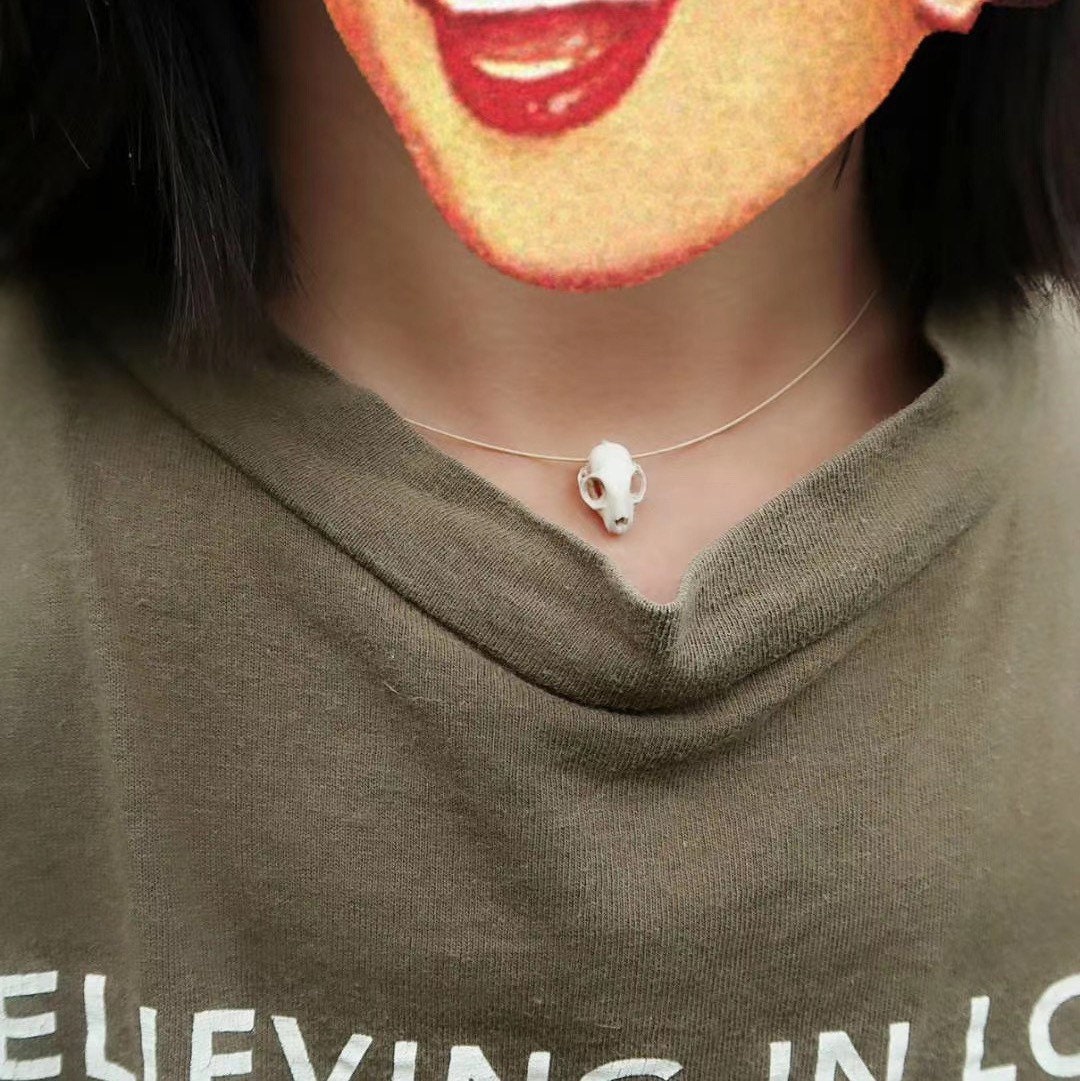 Tarsier Skull Necklace