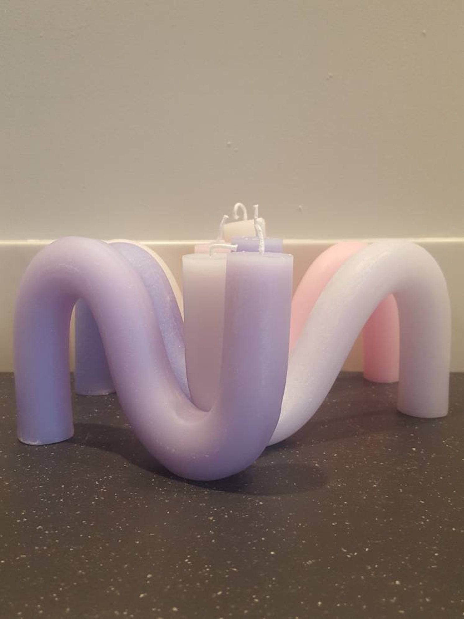 Squiggles Self Supporting / Free Standing Bendy Candle The | Etsy
