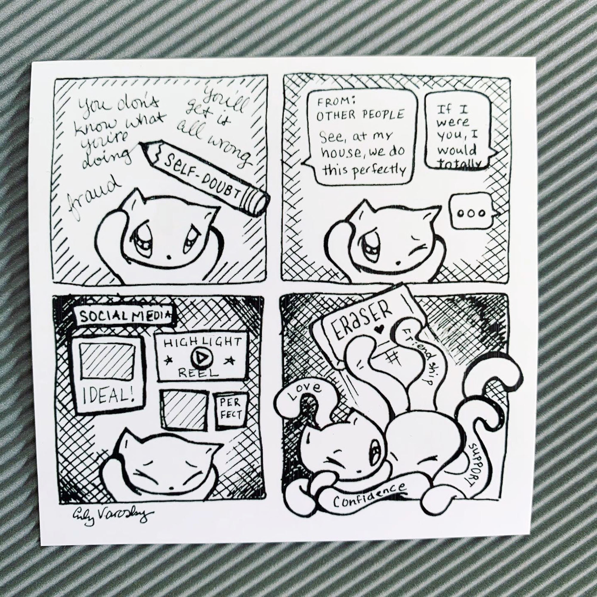 Stickers 3 Options: Motivational Comic Strips Friendship | Etsy