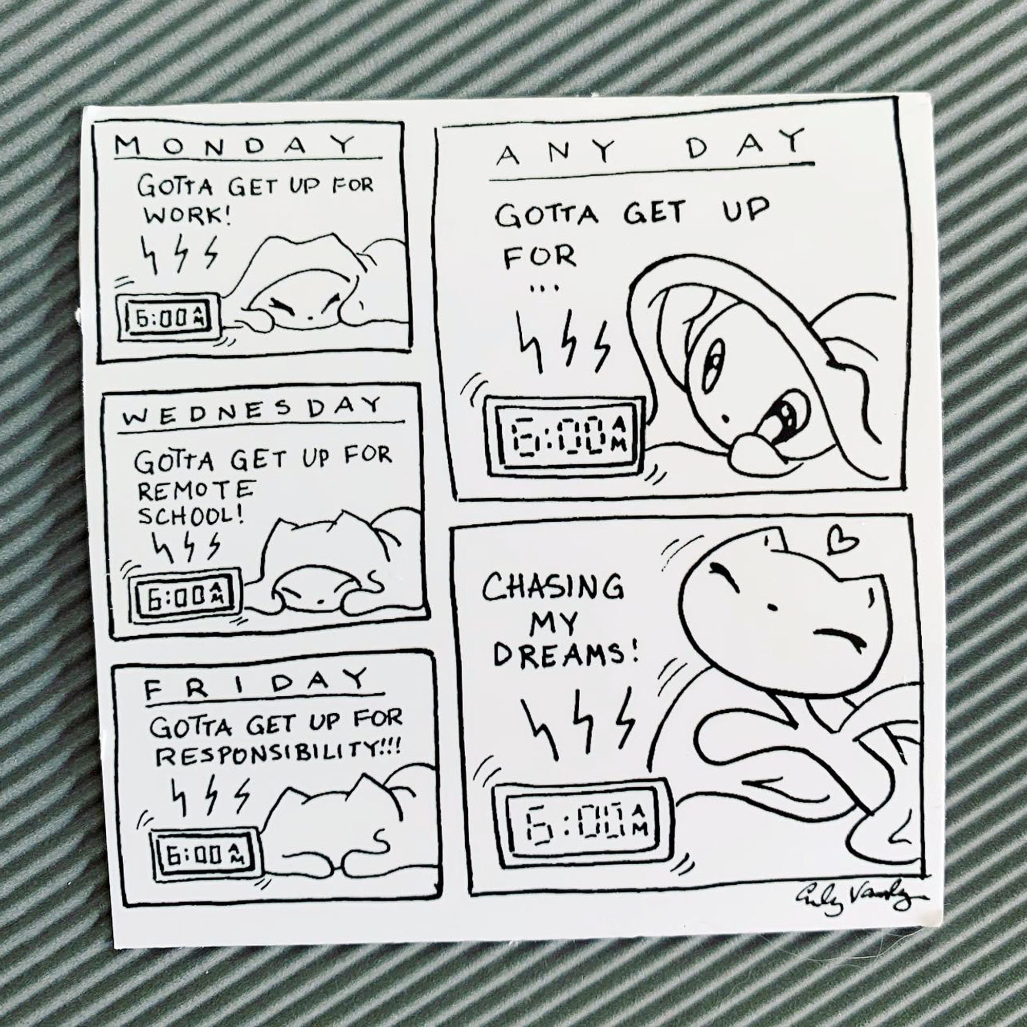 Stickers 3 Options: Motivational Comic Strips Friendship | Etsy