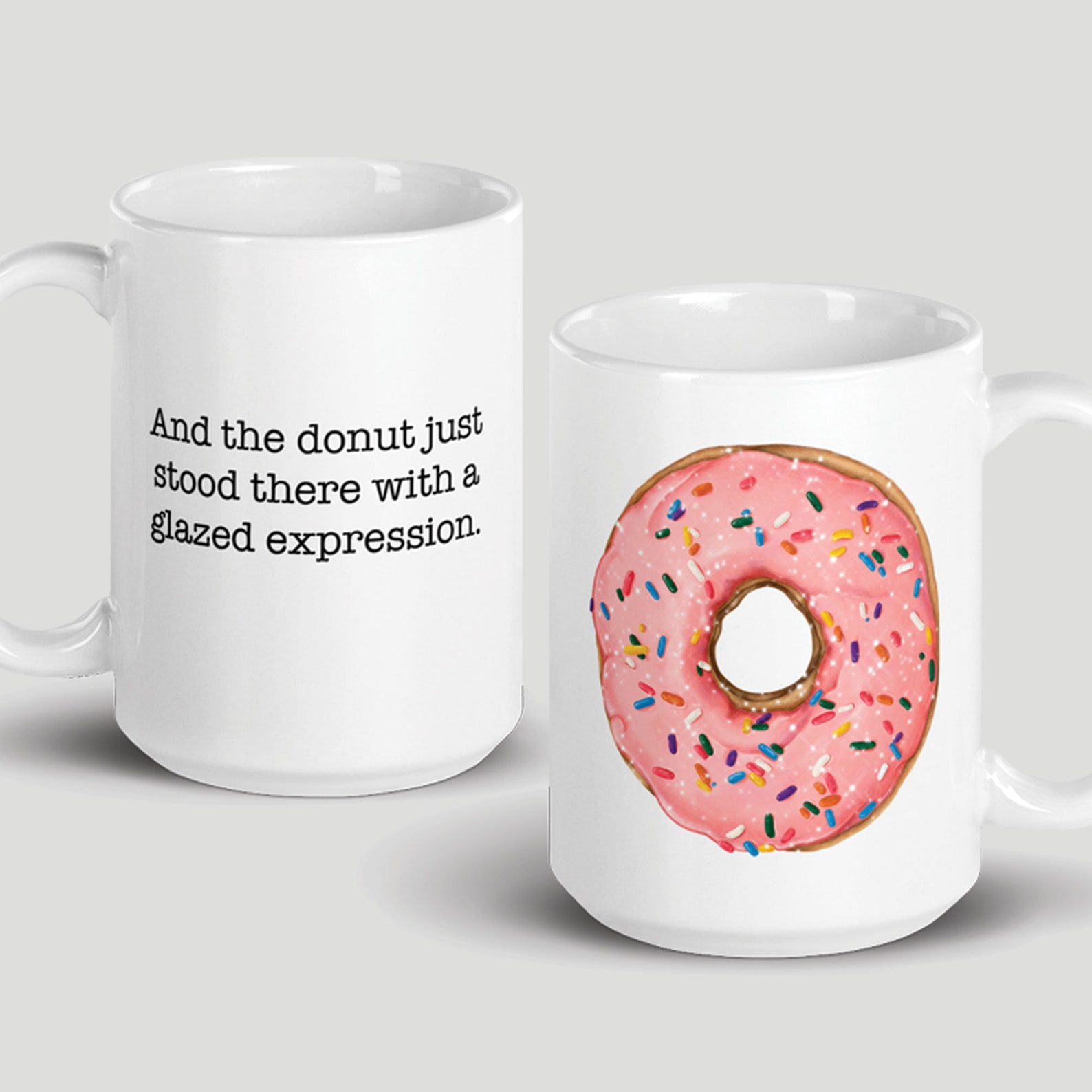 Glazed Donut Mug Funny Coffee Mug T For Doughnut Lovers Etsy