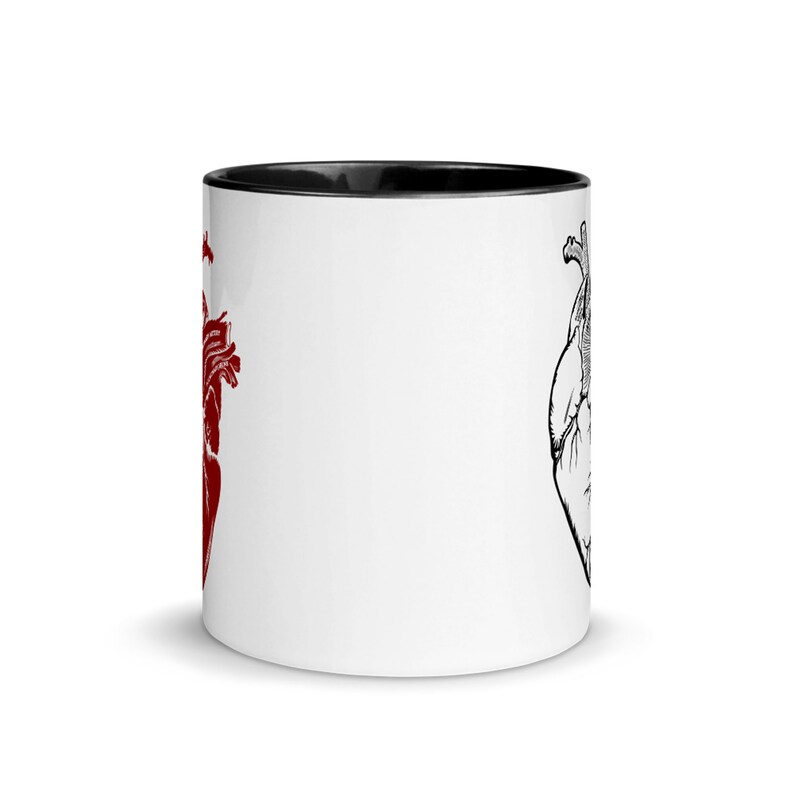 Anatomical Heart Mug, Human Heart Illustration, Medical Gift - Etsy