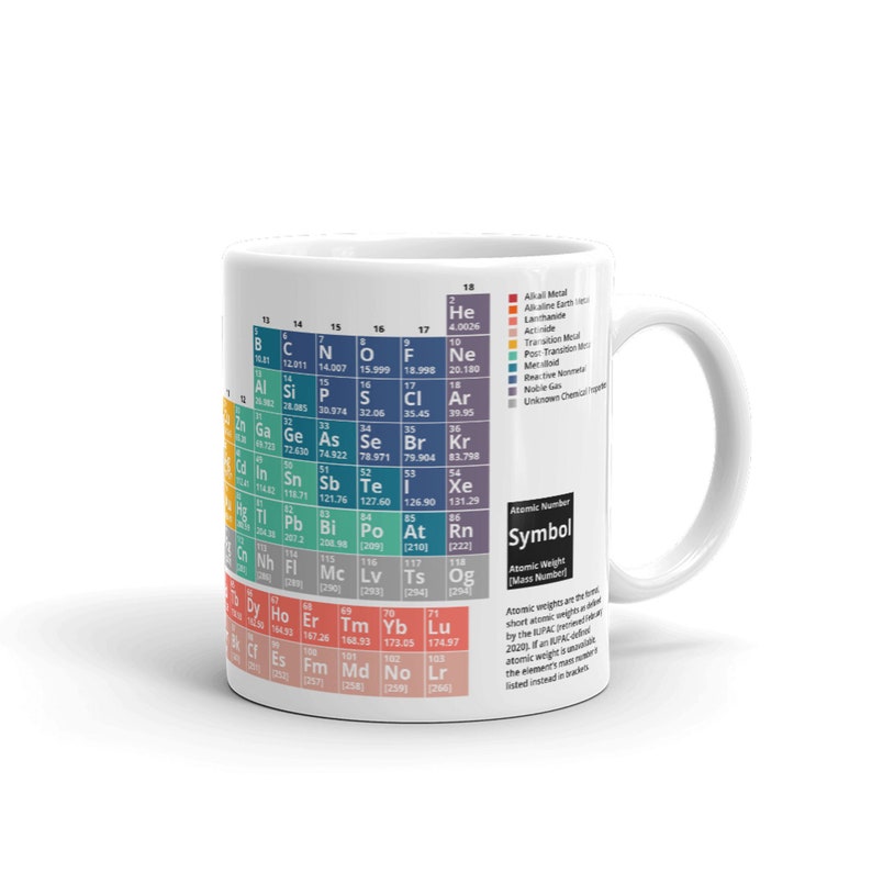 Periodic Table of Elements Mug Fun Chemistry Gift for Science - Etsy