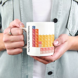 Periodic Table of Elements Mug, Fun Chemistry Gift for Science Students ...