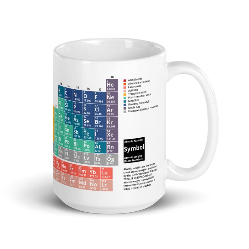 Periodic Table of Elements Mug Fun Chemistry Gift for Science - Etsy