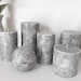 Grey Pillar Candles Unique Decorative Candles With Marble Texture ...