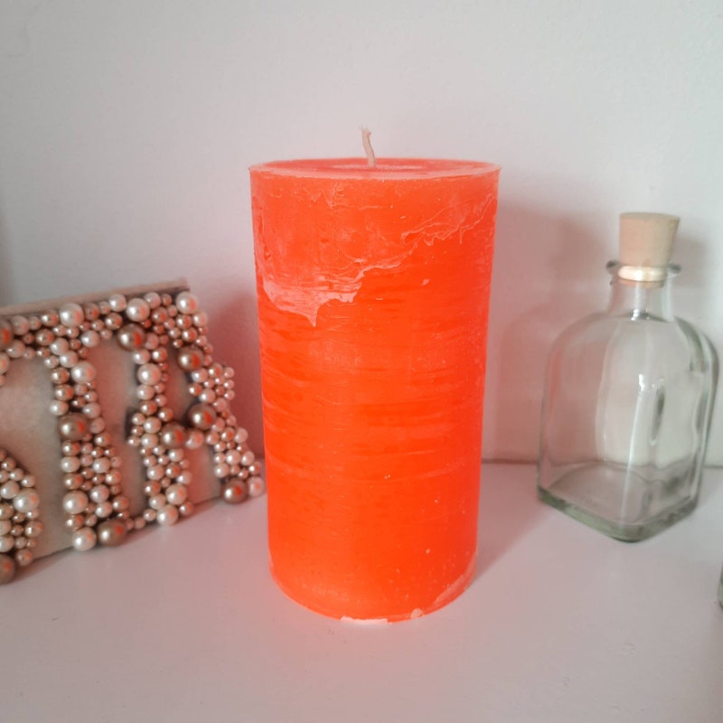 Orange Candle - Etsy