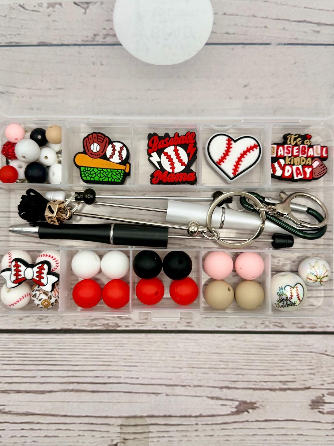Baseball Mom Bead Pen Craft Kit – DIY Beaded Pens With Charms ...