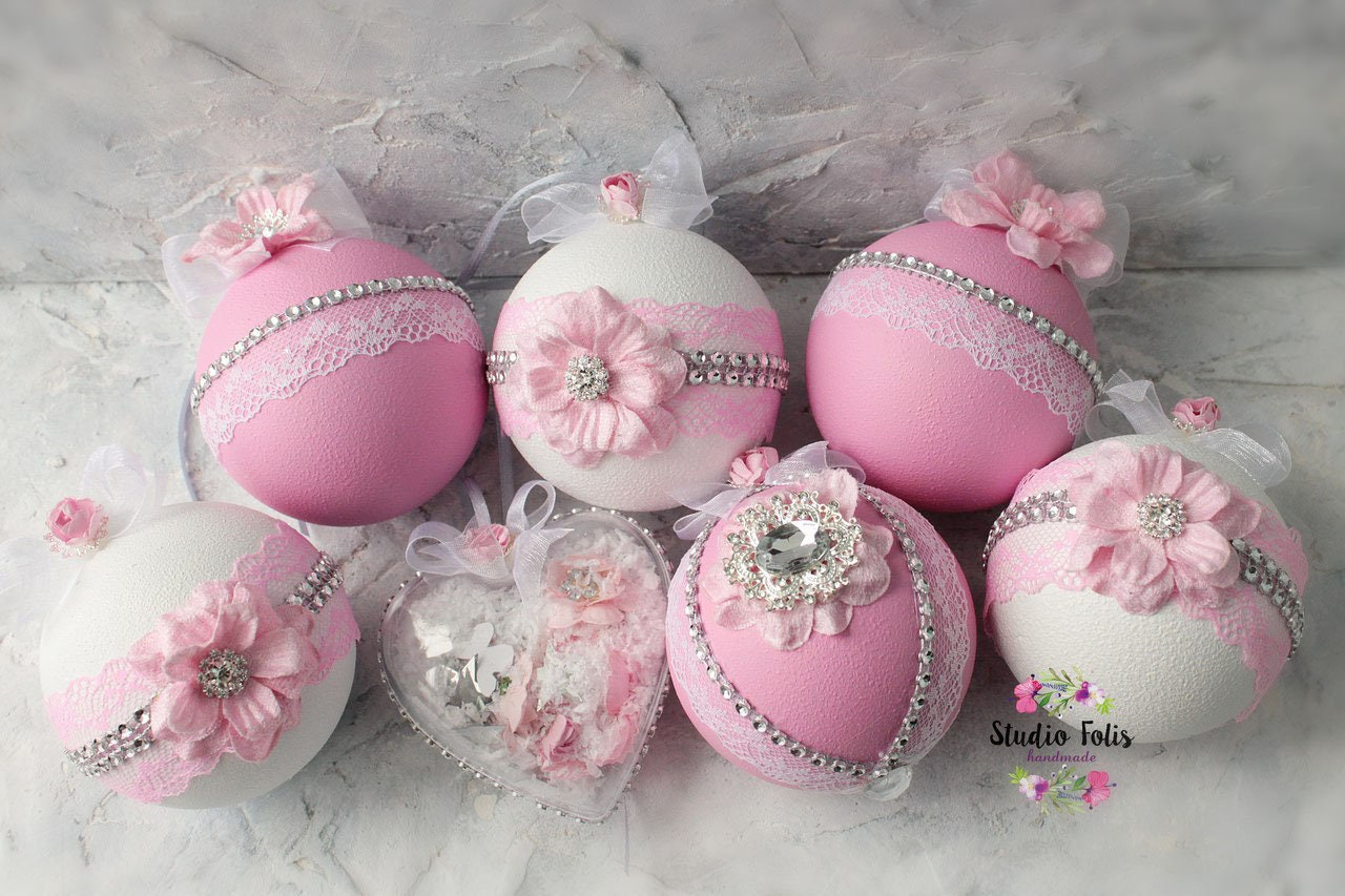 Pink Christmas Tree Ball - Etsy