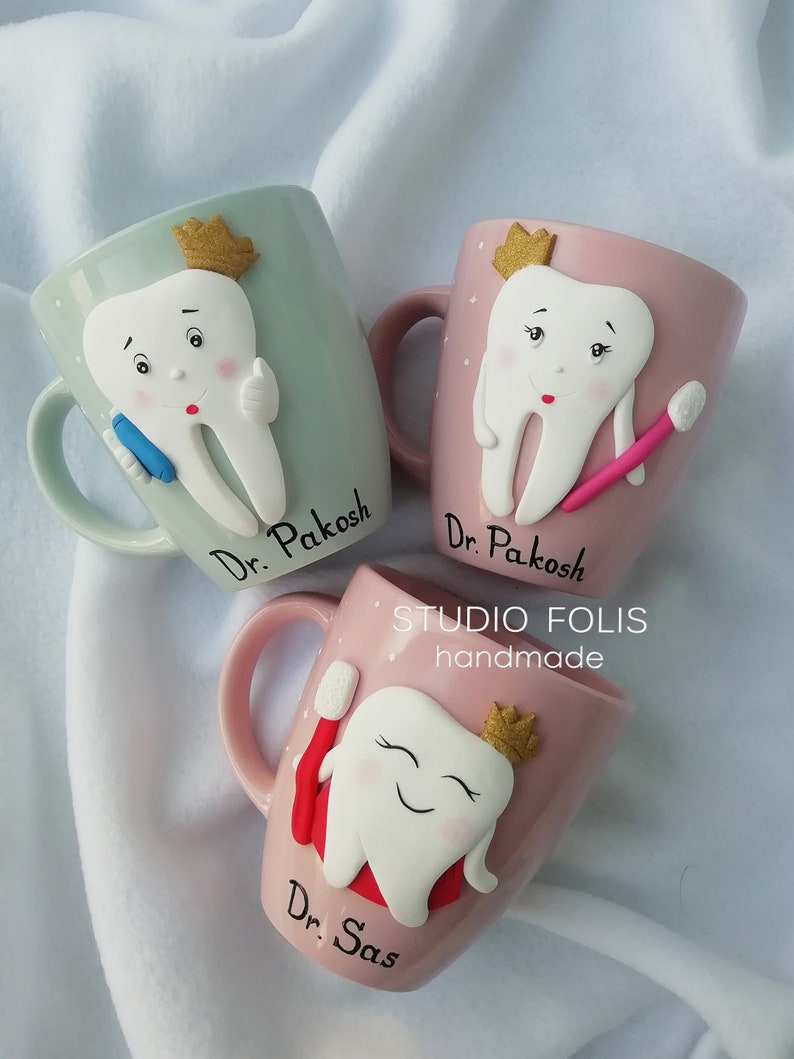 Personalized Teeth Doctor Mug With Name, Custom Gift for Dentis, Dental ...