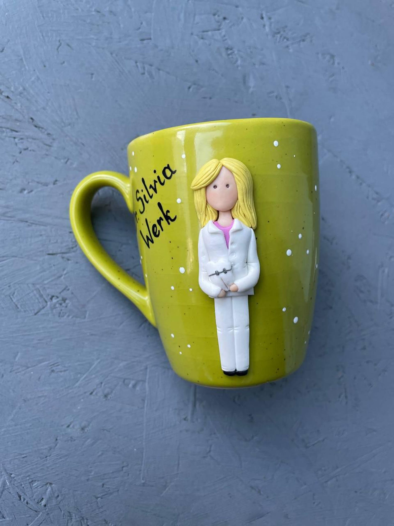 Tooth Mug, Dentis Mug Personalized, Gift for Doctor, Polymer Clay ...