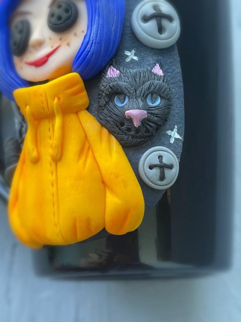 Personalized Coraline Style Mug, Horror Movie Gifts Idea Caroline, Gift ...