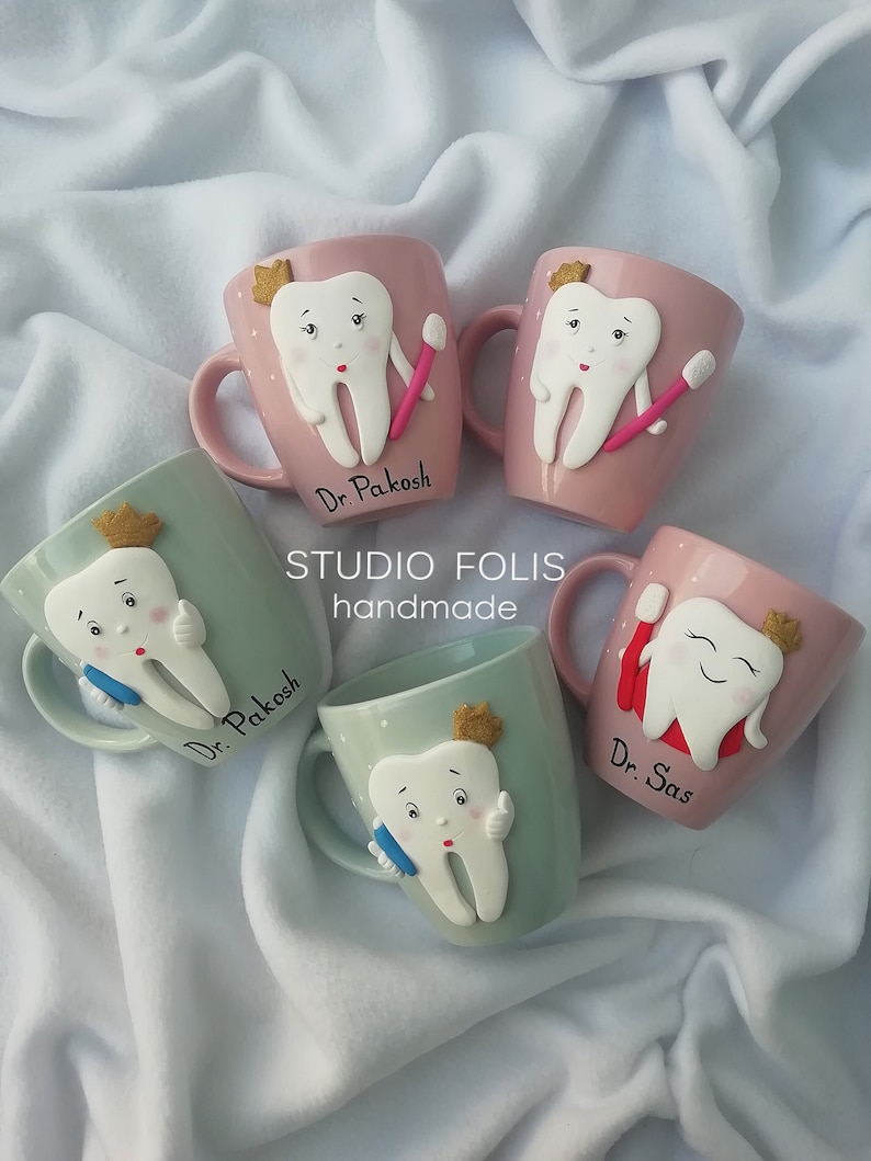 Personalized Teeth Doctor Mug With Name, Custom Gift for Dentis, Dental ...