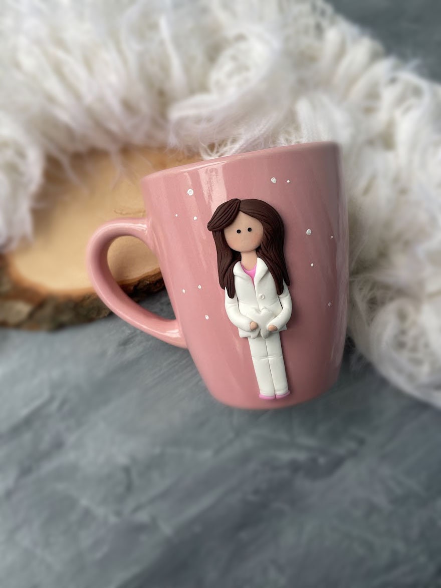 Tooth Mug, Dentis Mug Personalized, Gift for Doctor, Polymer Clay ...
