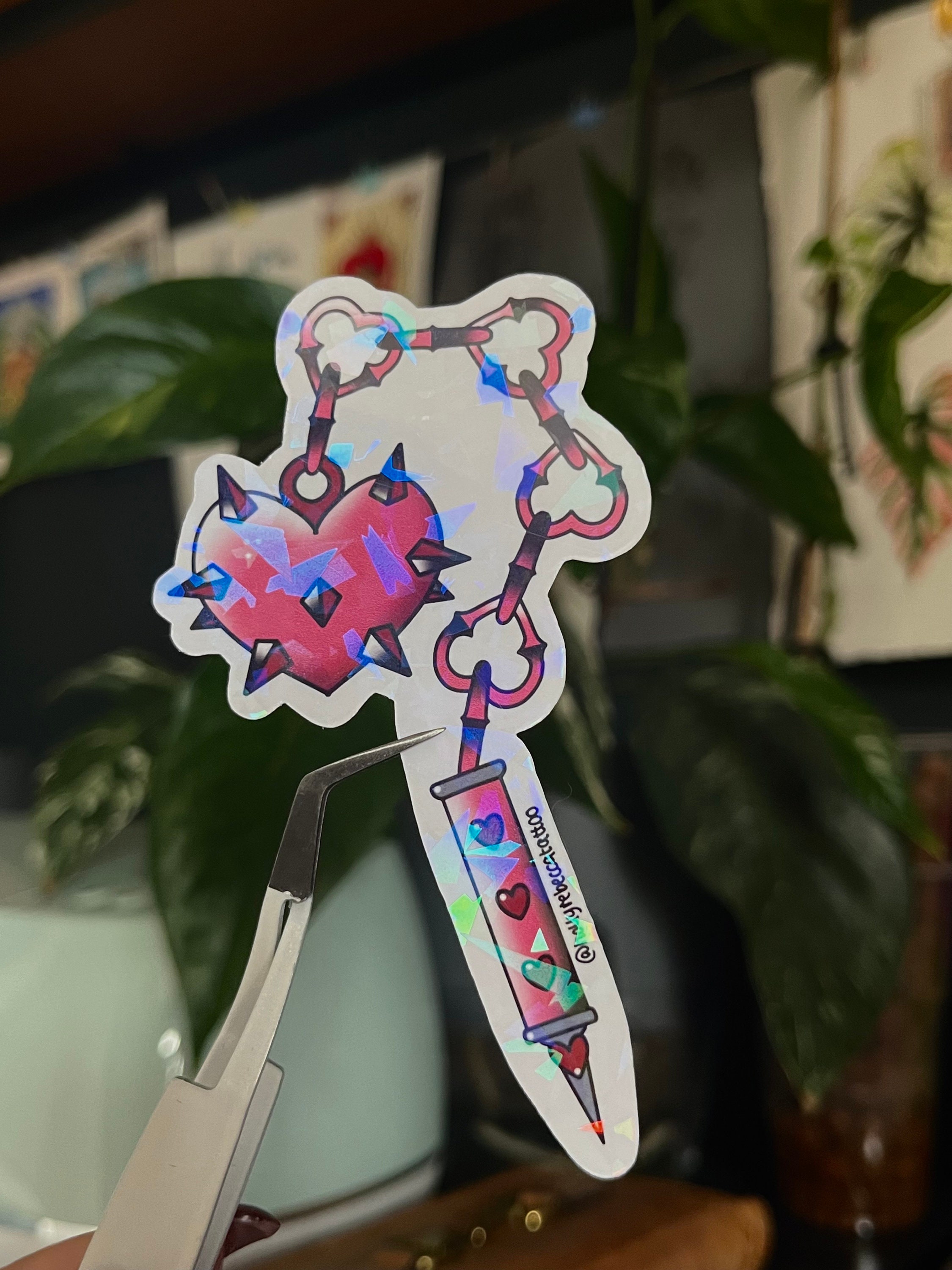 Traditional Tattoo Sticker, Tattoo Sticker, Holographic Sticker, Tattoo ...