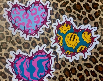 Barbed Wire Heart Tattoo - Etsy