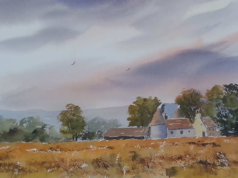 Memory of Kent. Watercolour - Etsy UK