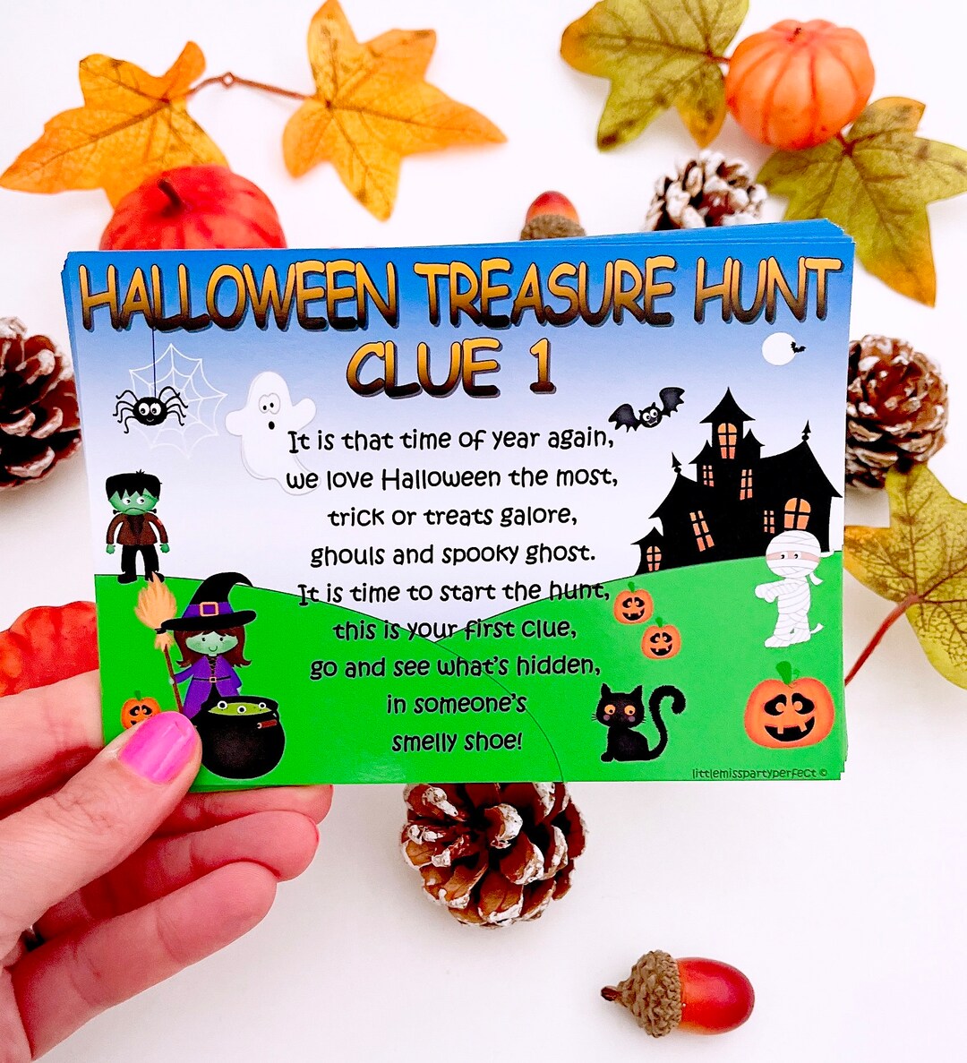 Halloween Treasure Hunt Clue Cards: Spooky Kids Activity - Etsy