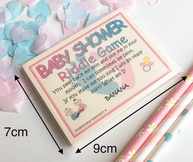 Baby Shower Unisex Boys Girls Riddle Party Game Adult Humour | Etsy