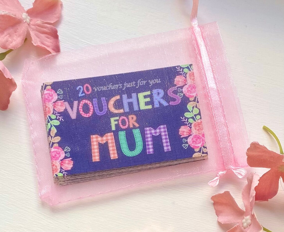 Mum Birthday Christmas Present Gift Voucher Cards Coupons - Etsy UK