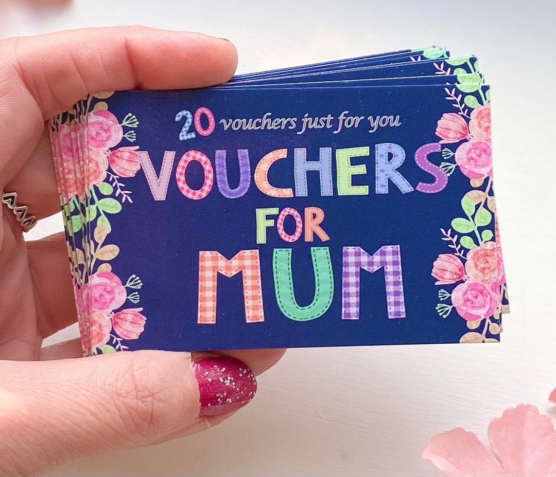 Mum Birthday Christmas Present Gift Voucher Cards Coupons - Etsy UK