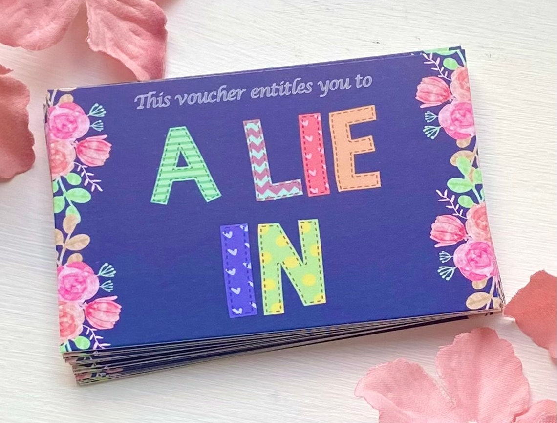 Mum Birthday Christmas Present Gift Voucher Cards Coupons - Etsy UK