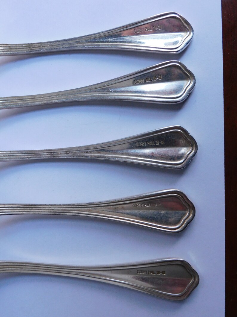 Vintage Corby Hall Heavy Stainless Forks and Sundae Spoons - Etsy