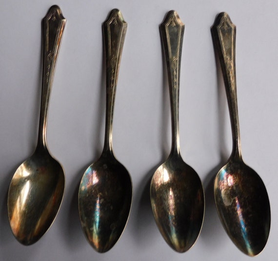 1930s Silver Plated Tea Spoons Six for One Price - Etsy