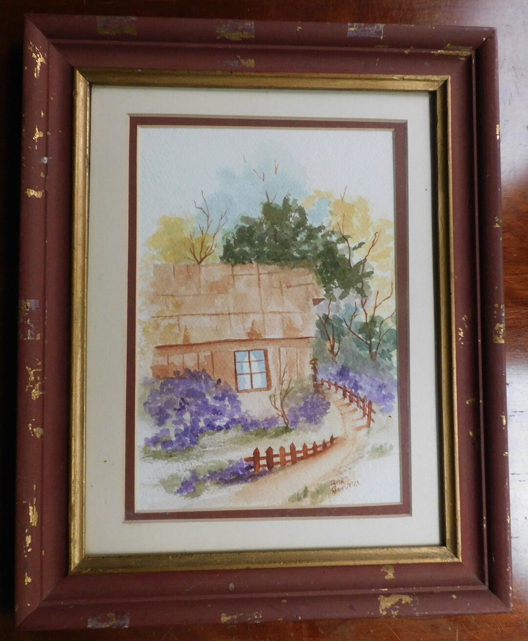 Vintage Signed Ruth Hanna Water Color Painting in Frame Erie Pa. - Etsy