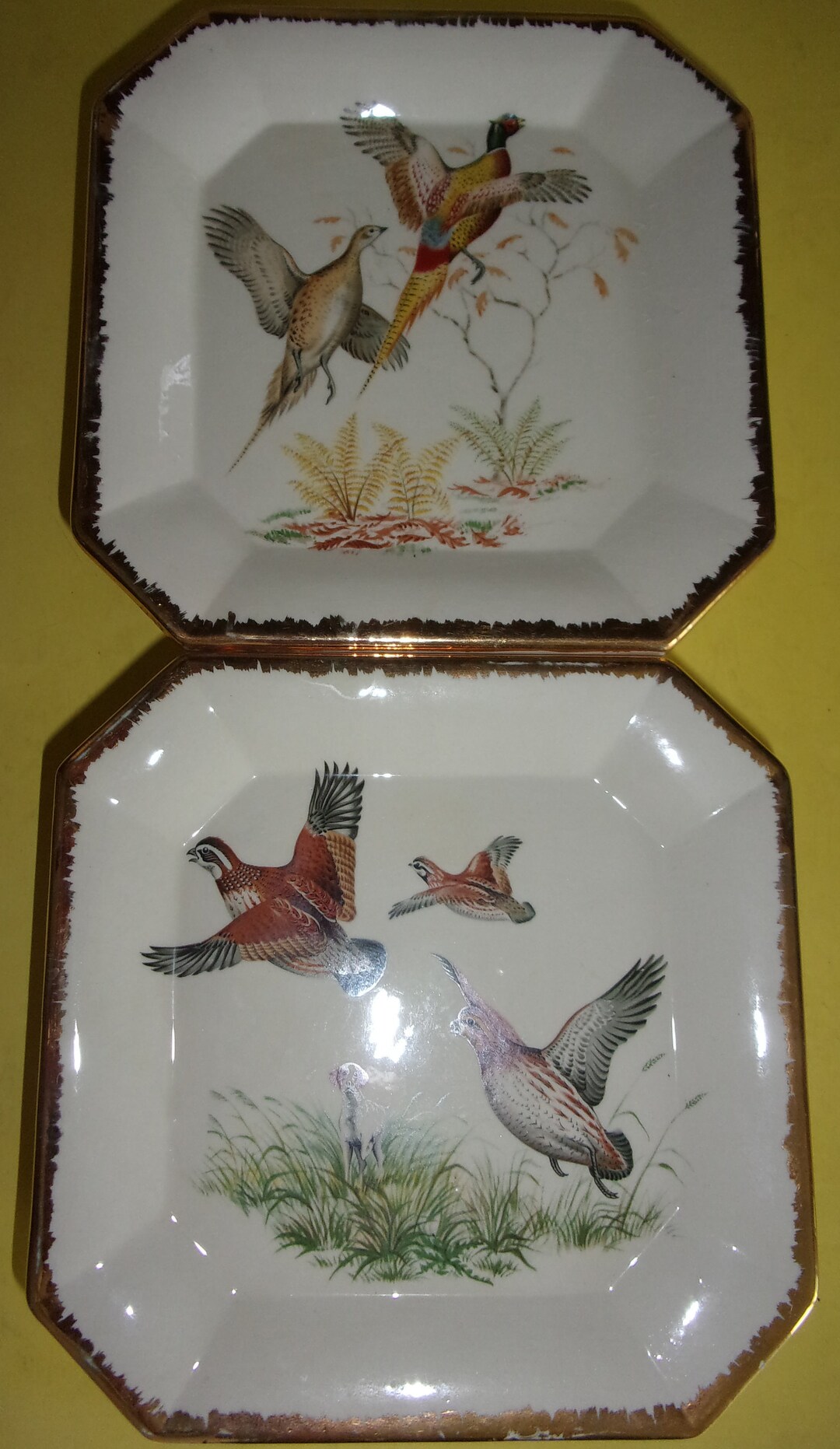 Vintage Pair Ceramic Wall Hangers Birds - Etsy