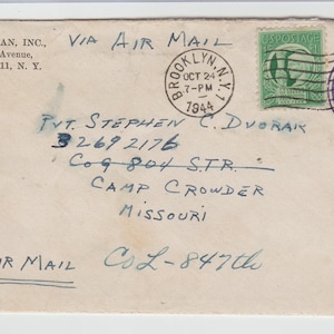 1944 and 1954 US Army Soldier's Letters in Envelopes - Etsy
