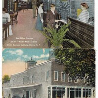 Vintage 1950's Style Elmira NY New York Mark Twain Retro Travel Decal ...