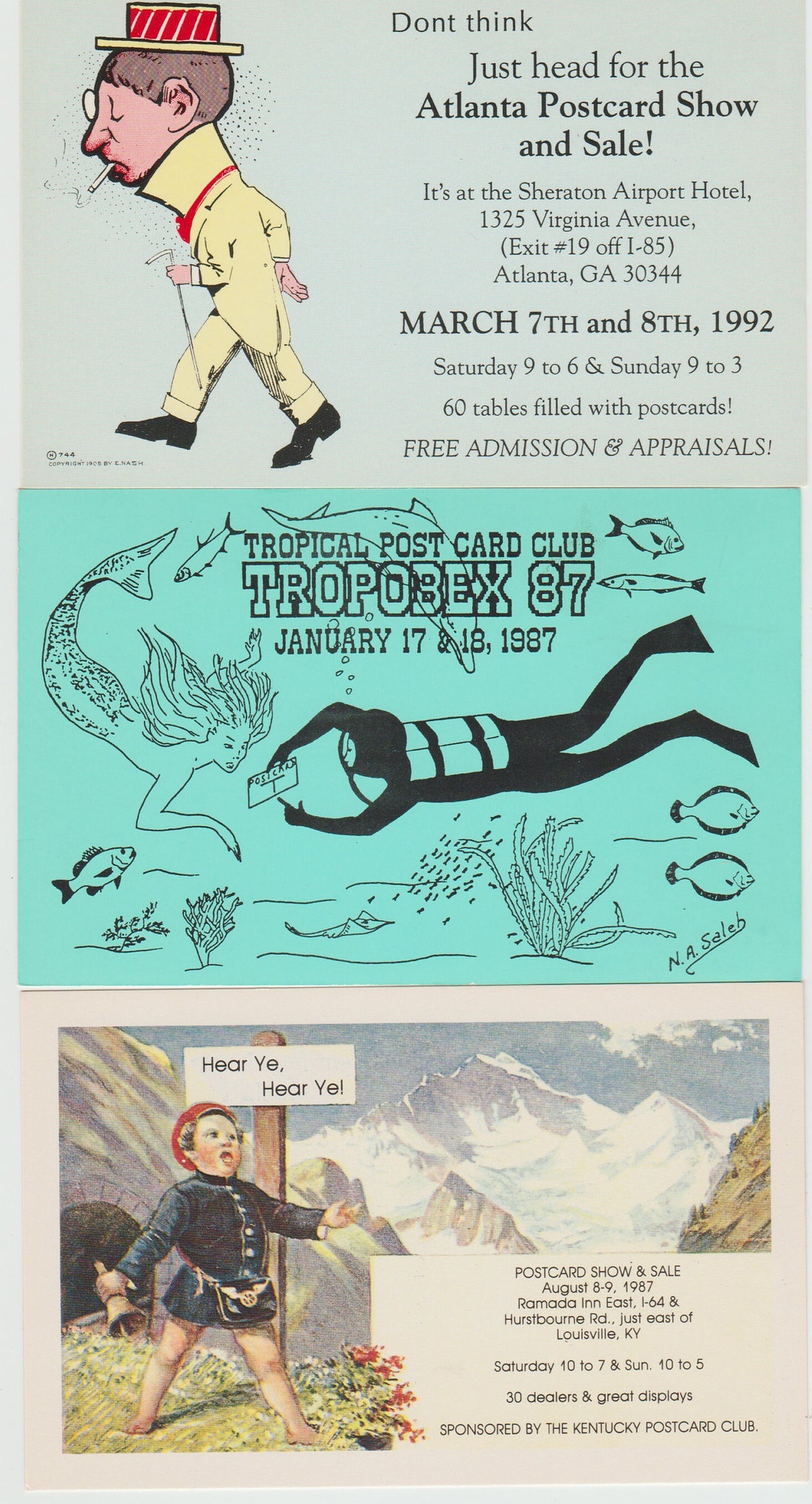 Postcard Shows 13 1980s and 1990s Postcards - Etsy