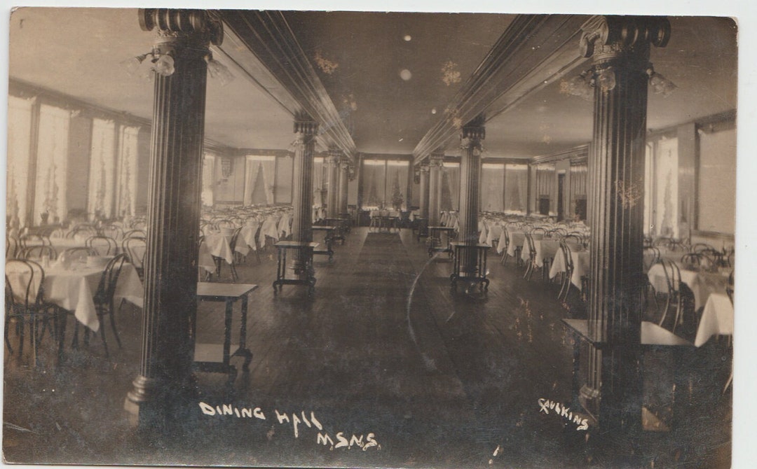 Dining Hall MSNS Mansfield State Normal School 1909 RPPC Postcard - Etsy