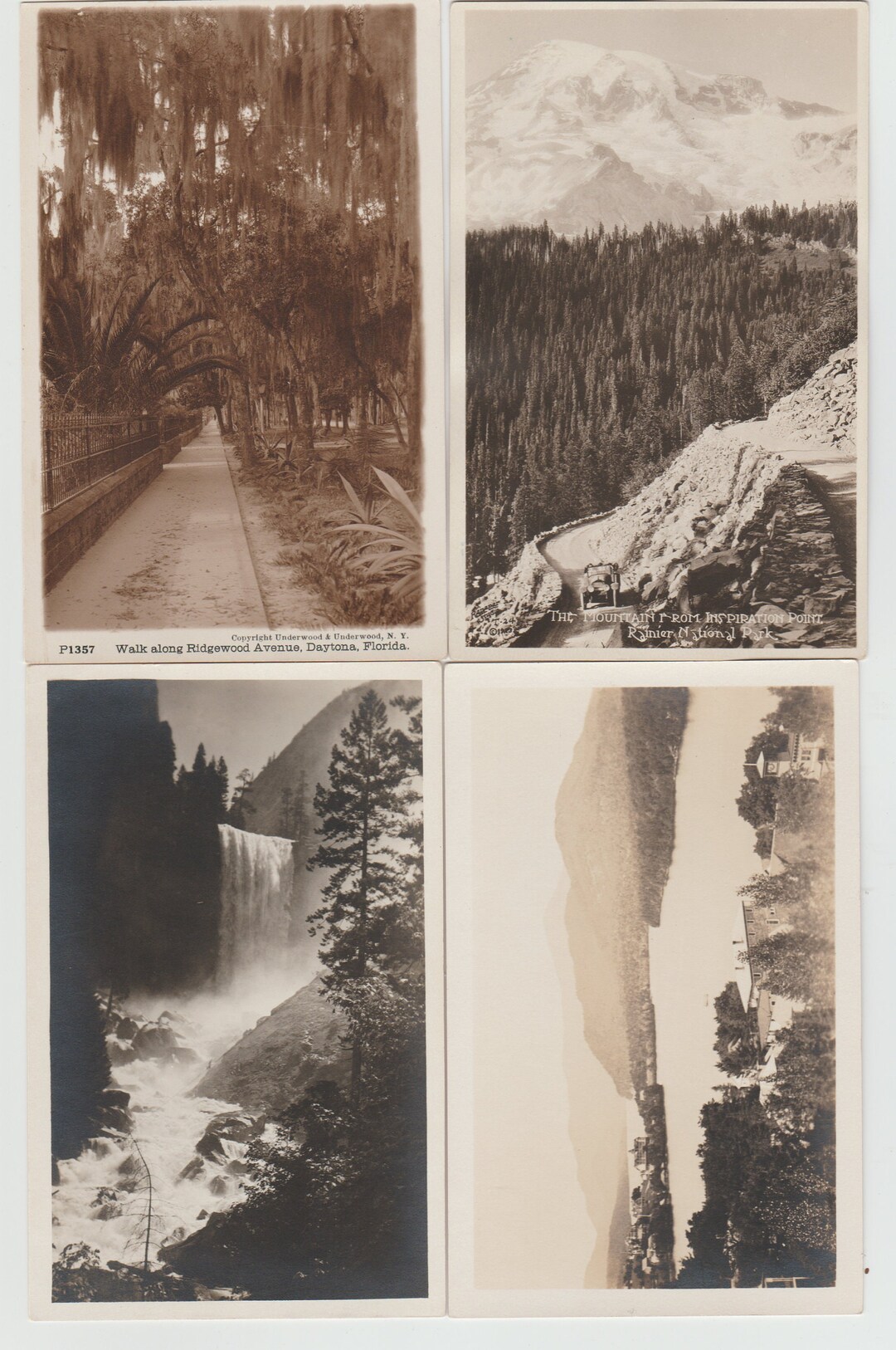 Four 1920s RPPC Postcards From the Same Traveler - Etsy