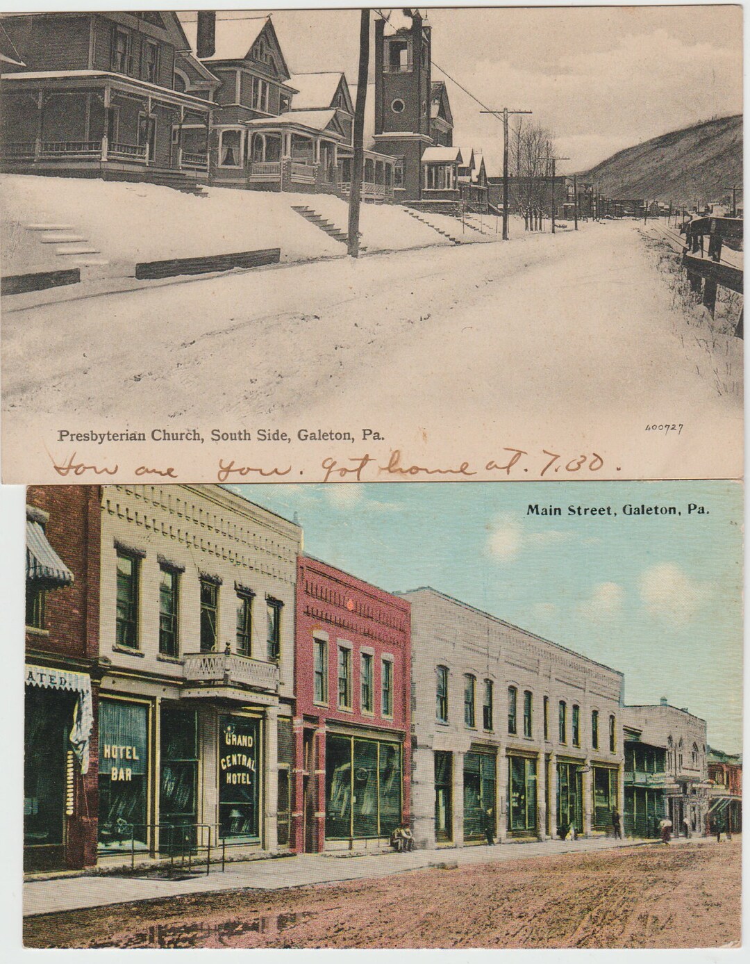 Galeton Pa Ten Vintage Postcards for One Price - Etsy