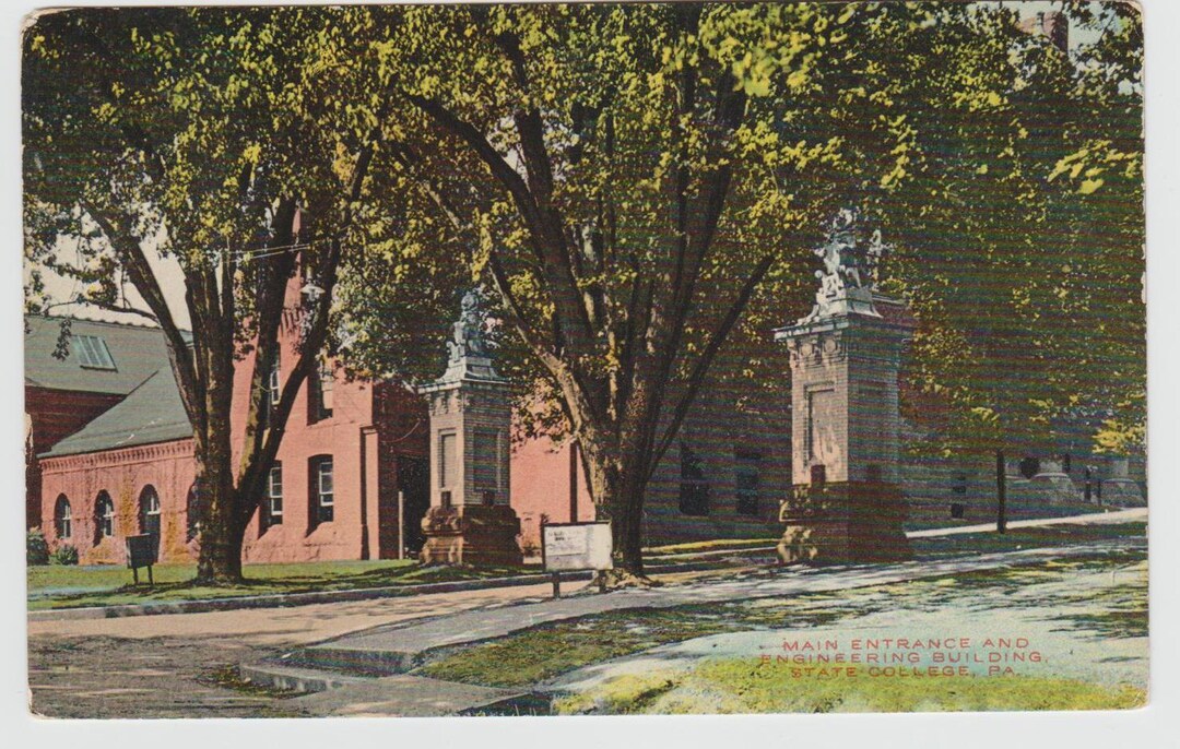 Penn State State College Pa Five Vintage Postcards - Etsy